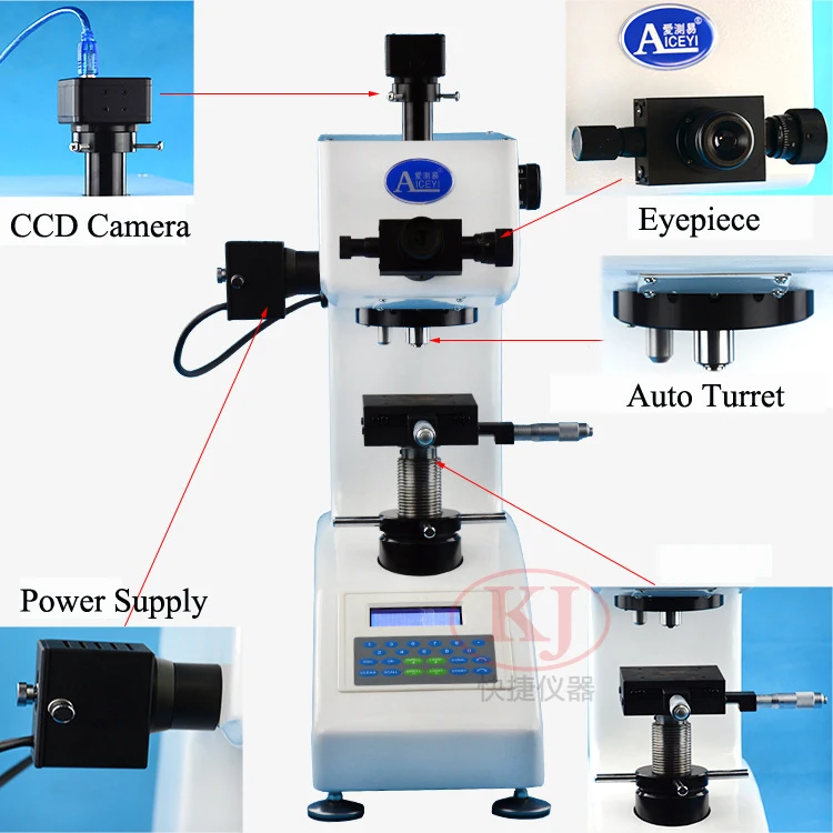 AICEYI HV-1000ZデジタルLCDメタル自動タレットマイクロビッカース硬度テスター| Alibaba.com