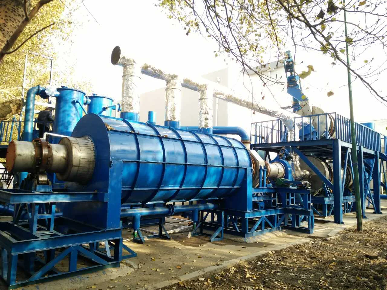 Biomass wood charcoal manufacturing carbonization machine plant ...
