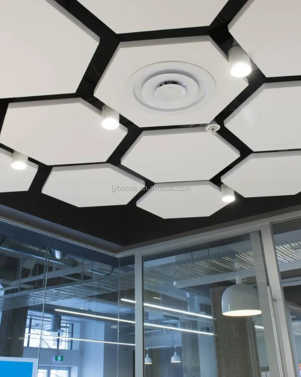 Glass Fiber Acoustic Baffle Ceiling Panels - Buy Fiberglass Ceiling ...