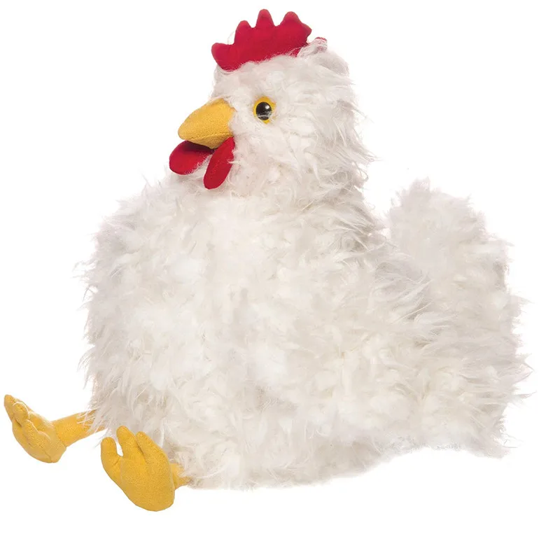 12" Standing Stuffed Plush Hen Chicken And Soft Plush Chicken Eggs ...