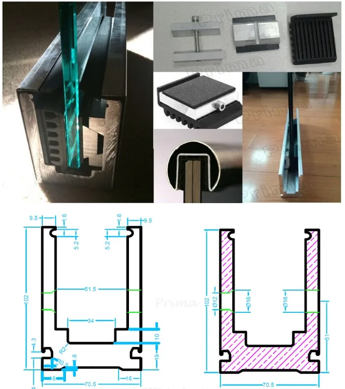 Plexiglass Railing Guard Rail On Porches U Channel Glass Balustrade ...
