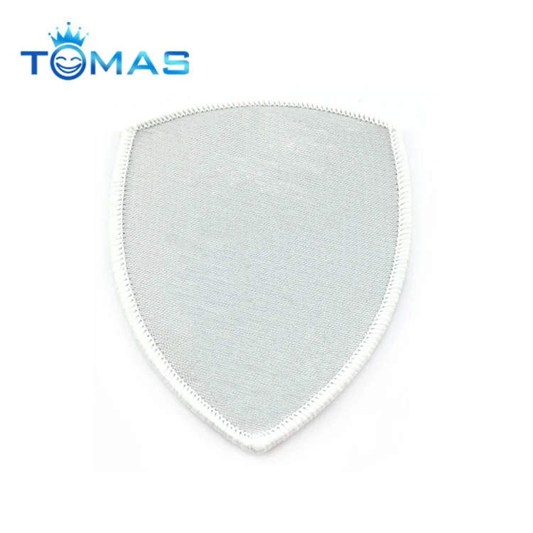 White Badge Blank Tag Embroidery Sew On Applique Patch - Buy Embroidery ...