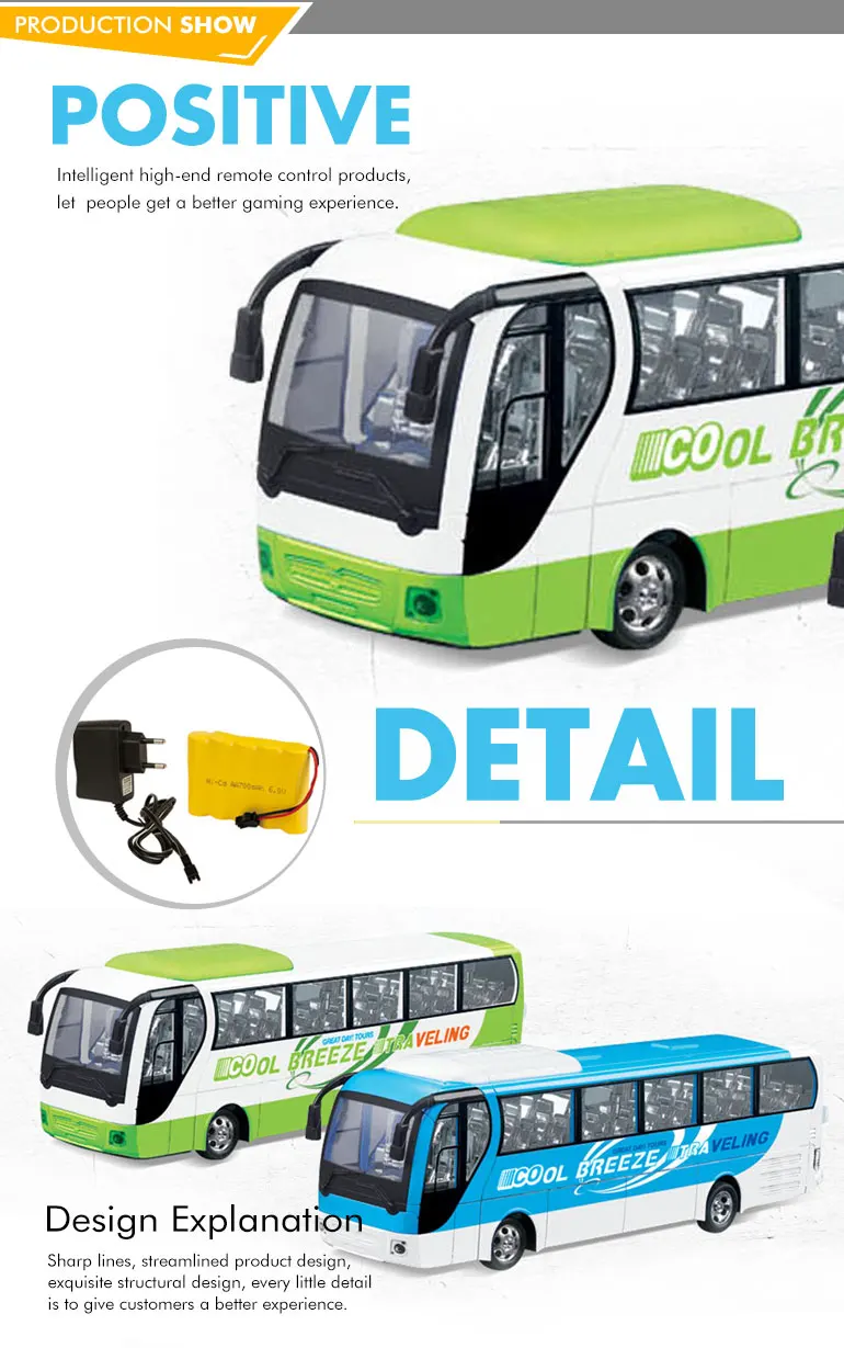 4 Channel Remote Control Electric RC Bus with Light