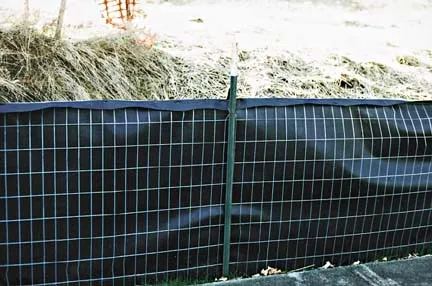 2in X 4in Wire Backed Silt Fence - Erosion Control Solution