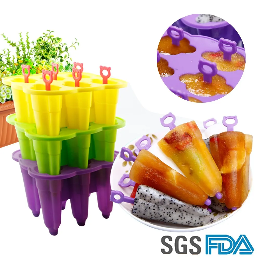 Fda Standard Eco-friendly Silicone Popsicle Silicone Ice Cream ...