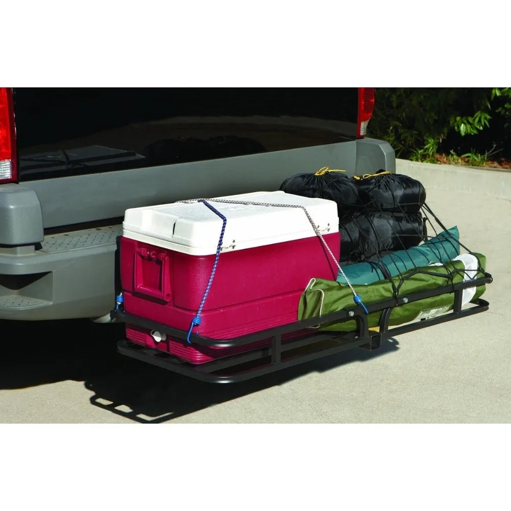 Deluxe Steel Car Cargo Carrier Rear Baggage Rack Hitch Towbar Car 4wd ...