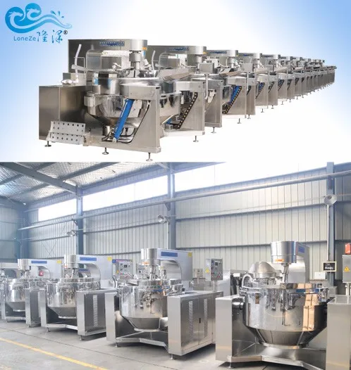 Industrial cooking pot cooking mixer machine with mixer for chili sauce ...