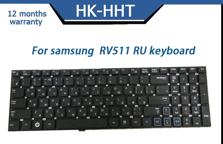For Samsung Rv511 Rv520 Rv509 Rv515 Black Color Russian Keyboard - Buy ...