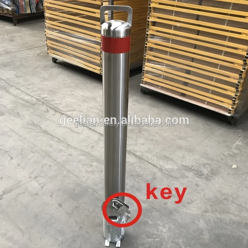 Cast Iron Traffic Road Safety Bollard with Ring for Chain