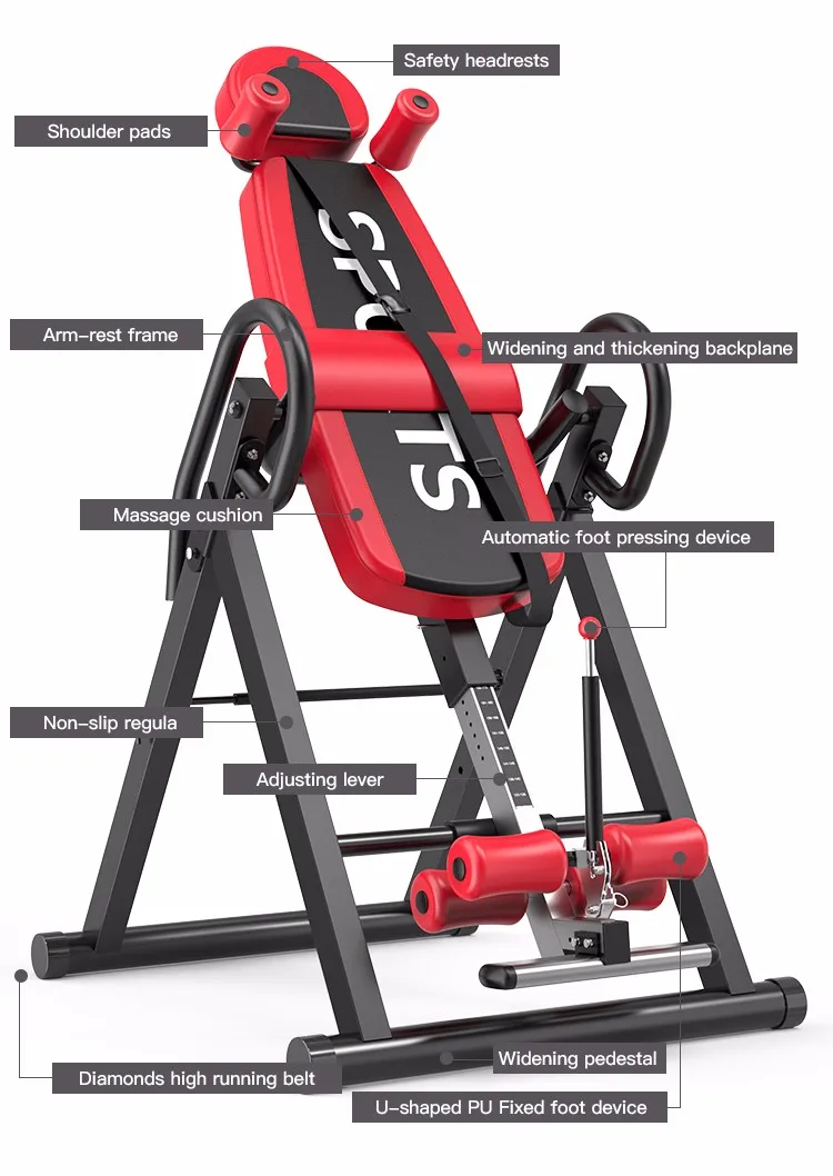 China Heavy Duty Inversion Therapy Table Steel Inversion Machine ...
