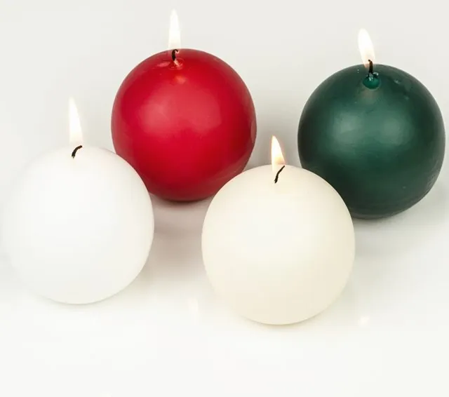 Wholesale Colorful Round Ball Candles - Perfect for Parties