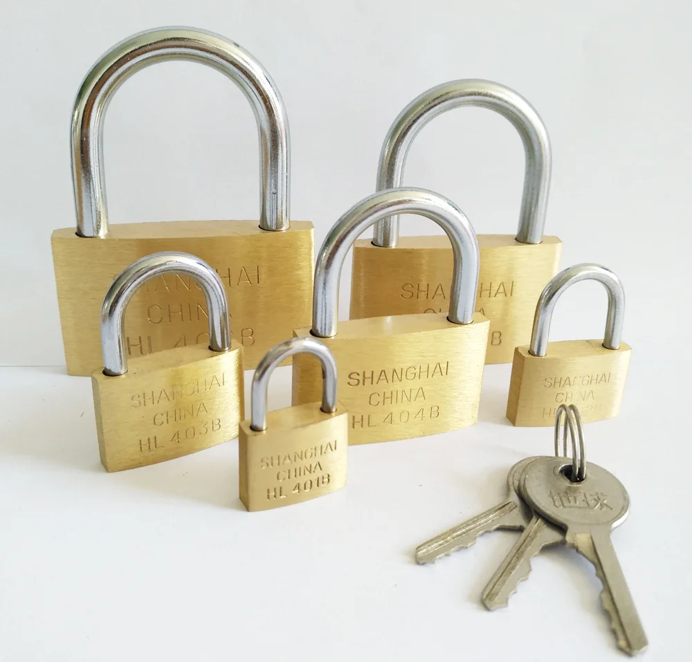 Brass Padlock 20mm/25mm/30mm/40mm/50mm/60mm Keyed Alike/keyed Different ...