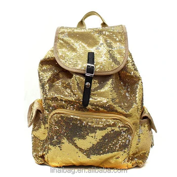 Women School Backpack Glitter Bling Sequins Travel Backpacks Shoulder ...
