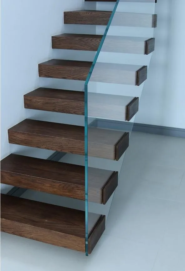 Invisible Stringer Staircase Mono Stringer Stairs With Tempered Glass ...