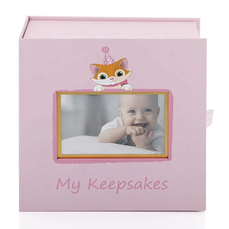 Oem Custom Paper Cardboard New Born Baby Keepsake Gift Box - Buy Baby ...