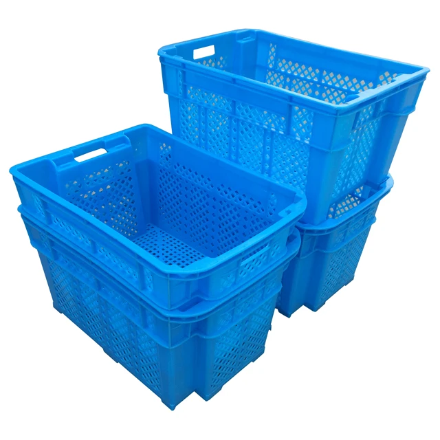 Stackable Plastic Baskets for Efficient Fruit & Veg Storage