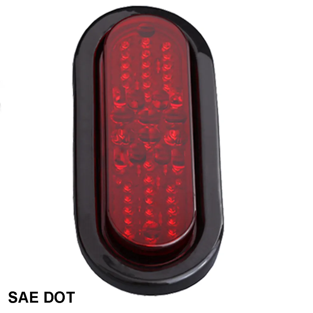 6 Inch Oval Led Tail Light,Stop/turn/tail 6" Oval Truck Stt Lights Sae ...