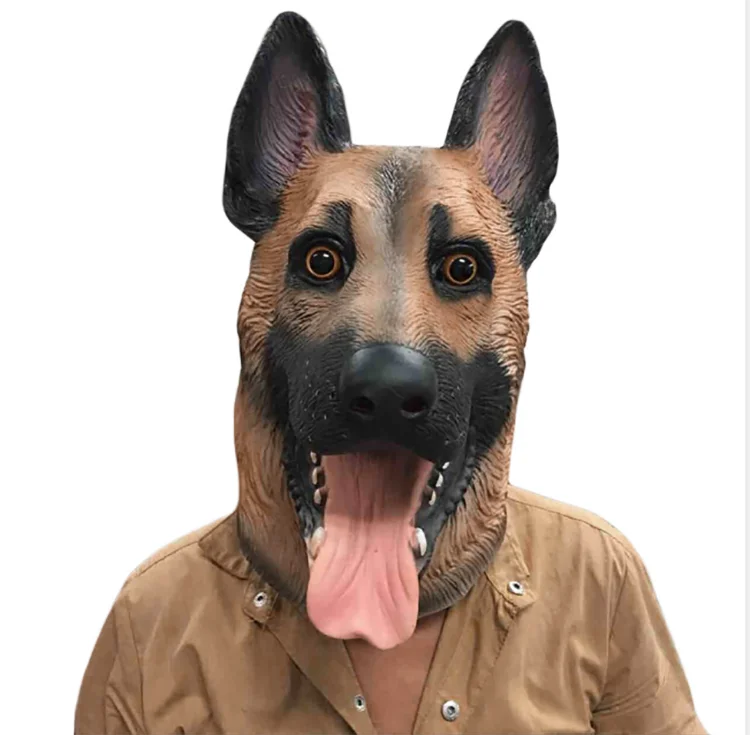 Latex Dog Mask Animal Wolf Head Latex Mask - Buy Latex Dog Mask,Animal ...