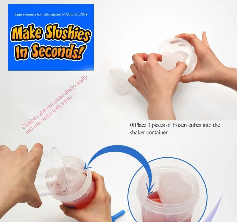 Quick-frozen Smoothies Cup Homemade Slush And Shake Maker Slushy Magic ...