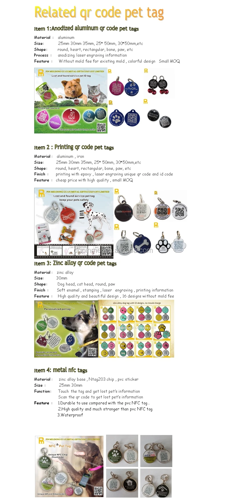 New Arrival Qr Code Pet Tag Qr Code Pet Charm For Dogs And Cats With ...