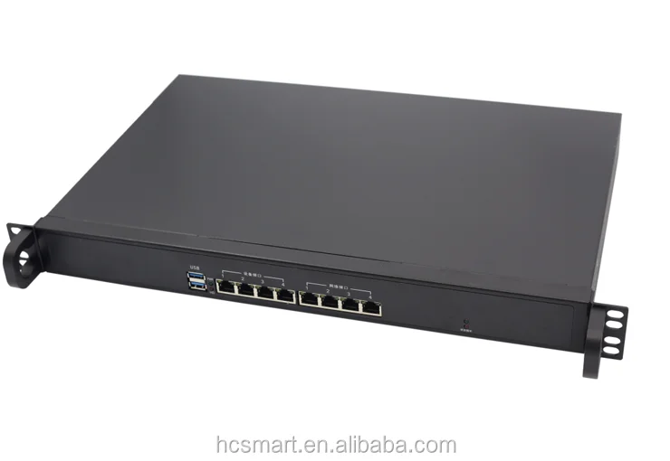 1u Rack Mount 8 1000m Lan Port Firewall Network Security Appliance ...