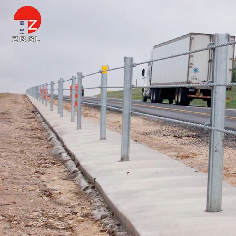 Highway Guardrail Galvanized U Post Cable Radeside Barriers - Buy ...