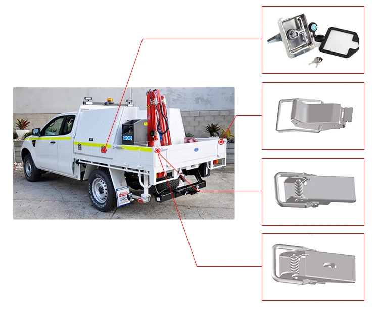 14232 Truck Steel Vehicle Parts Dropside Handle Door Lock - Buy ...