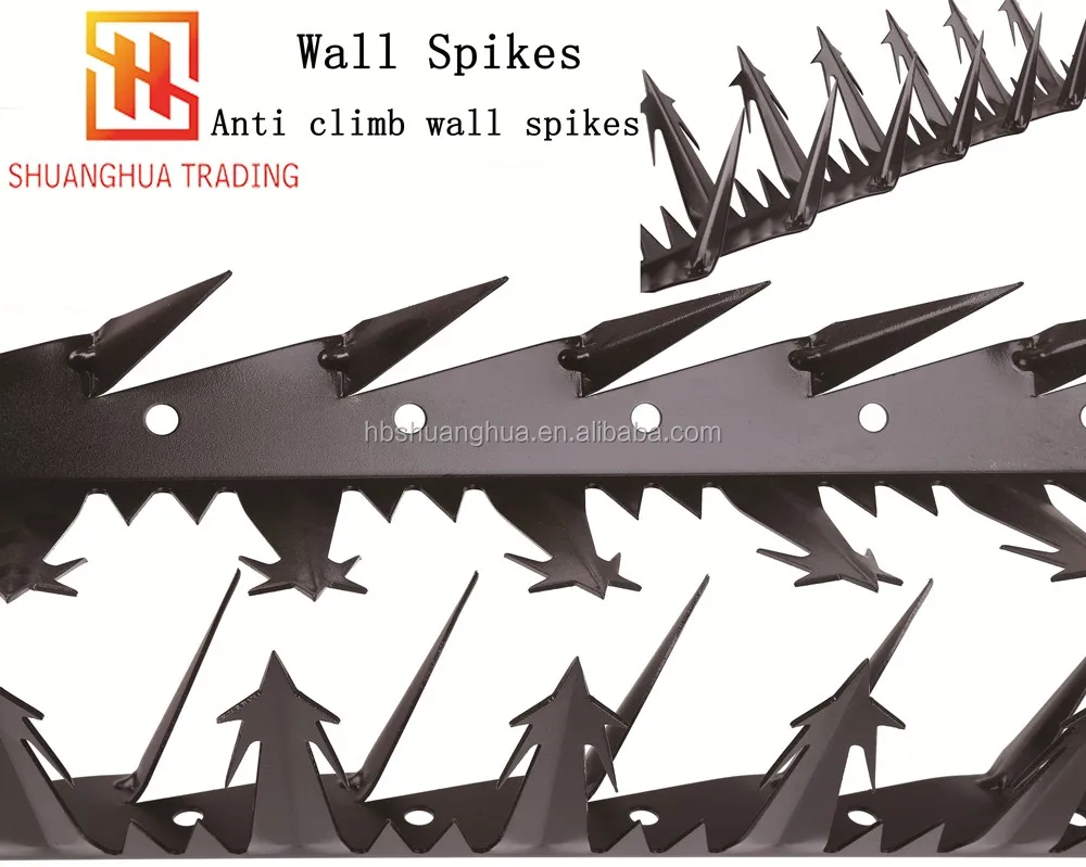 Galvanized Razor Security Anti Climb Wall Steel Fence Spike - Buy Wall ...