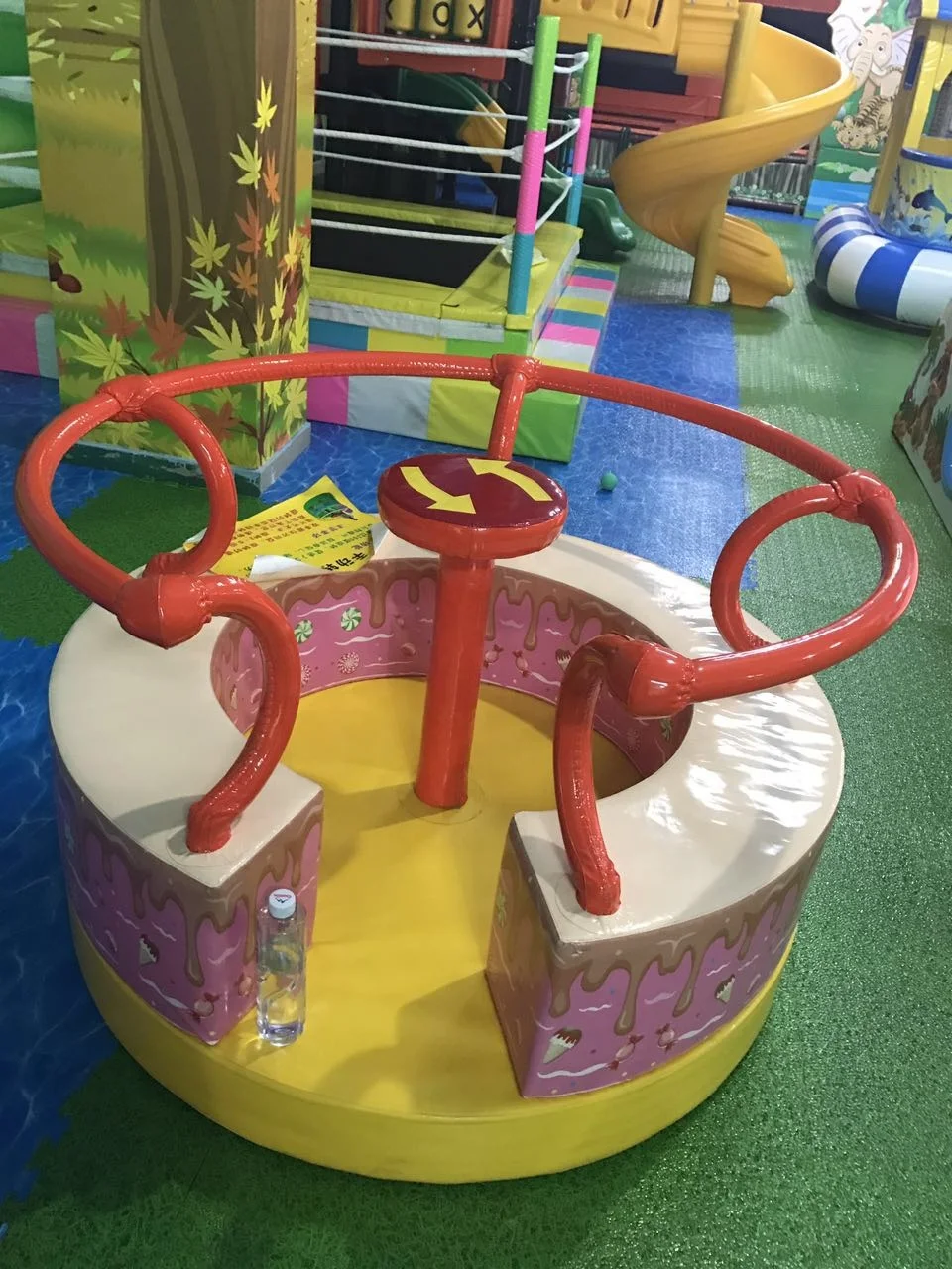 Tea Cup Carousel Kids Electric Soft Play Playground Equipment ...