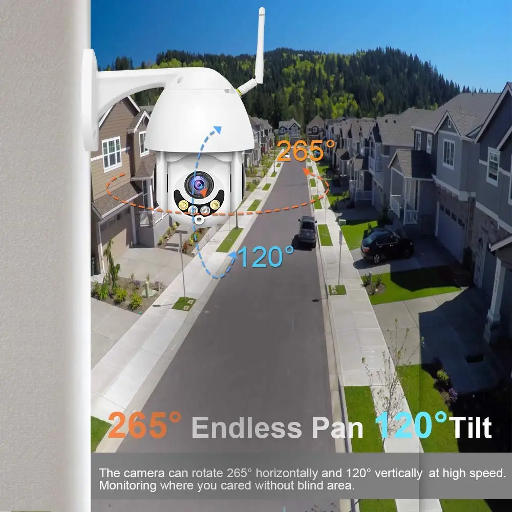 Hd 1080p Outdoor Ip66 Waterproof Wifi Wireless Mini Ptz Dome Ip Cctv ...