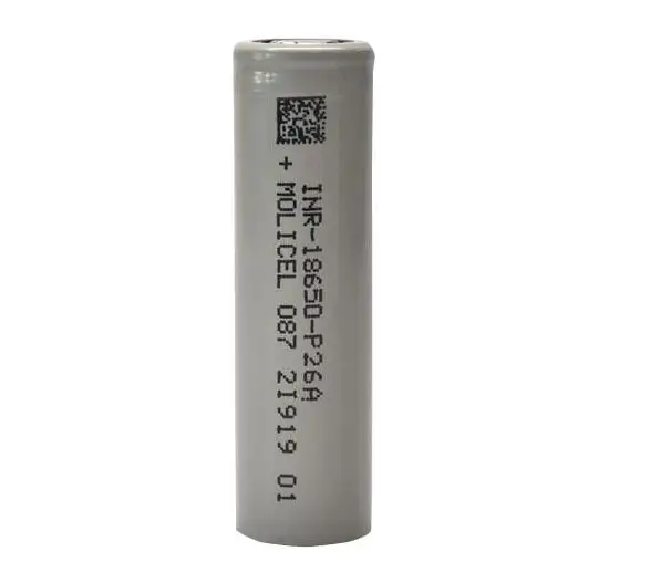 Original Molicel P26a 18650 Batteries 18650 P26a Rechargeable Li-ion ...