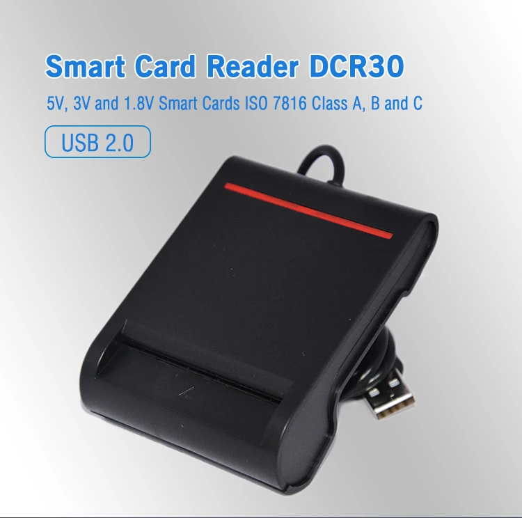 Mobile Ccid Usb Emv Iso7816 Chip Smart Card Reader With Pc/sc Dcr30 ...