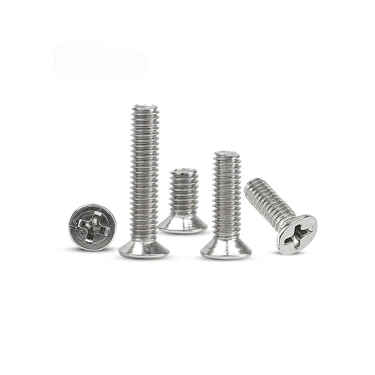 M2 M2.5 M3 M4 Phillips Flat Head Machine Screws Din 965 - Buy Phillips ...