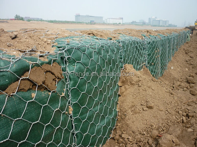Astm A975 Standard Pvc Coated Gabion With 80x100mm Mesh For Civil Use ...