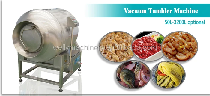 Factory price automatic meat marinating machine/vacuum meat tumbler ...