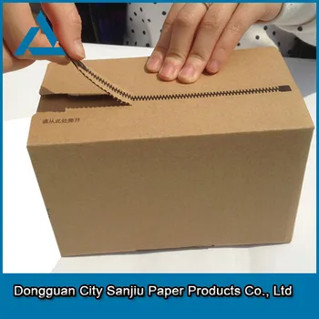 Zipper Open Design Kraft Paper Double Wall Carton Box - Buy Kraft Paper ...