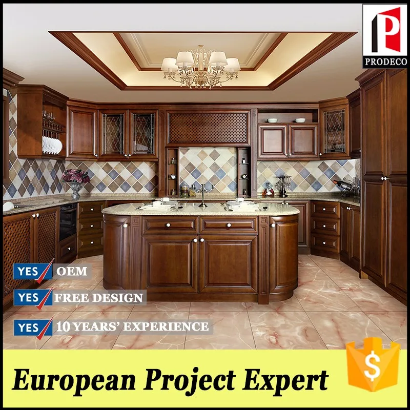 Top Quality European Style Kitchen Cabinet - Solid Wood