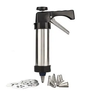 Stainless Steel Hand Biscuit Gun And Cookie Press - Buy Small Biscuit ...