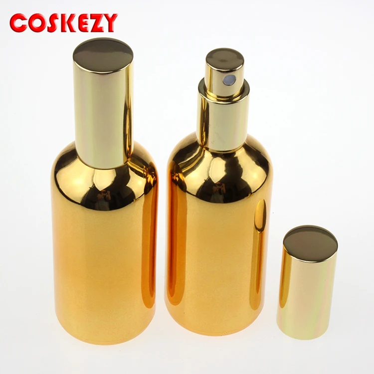 Fine Mist Golden 100ml Glass Spray Bottle,10 Ml 15 Ml 30 Ml 50 Ml 100 ...