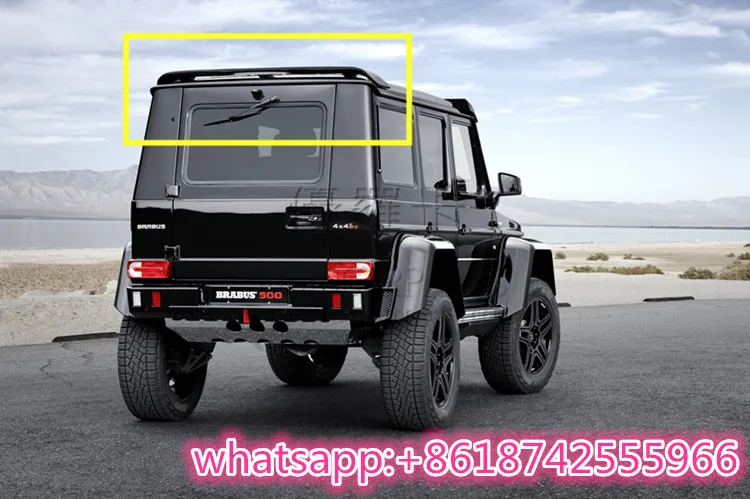 W463 G63 Carbon Fiber Rear Wing G65 Roof Spoiler With Led Light For G ...