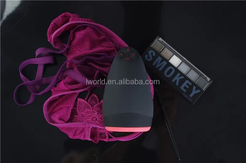 Heat Function Male Masturbation Cup Device Black Color Auto