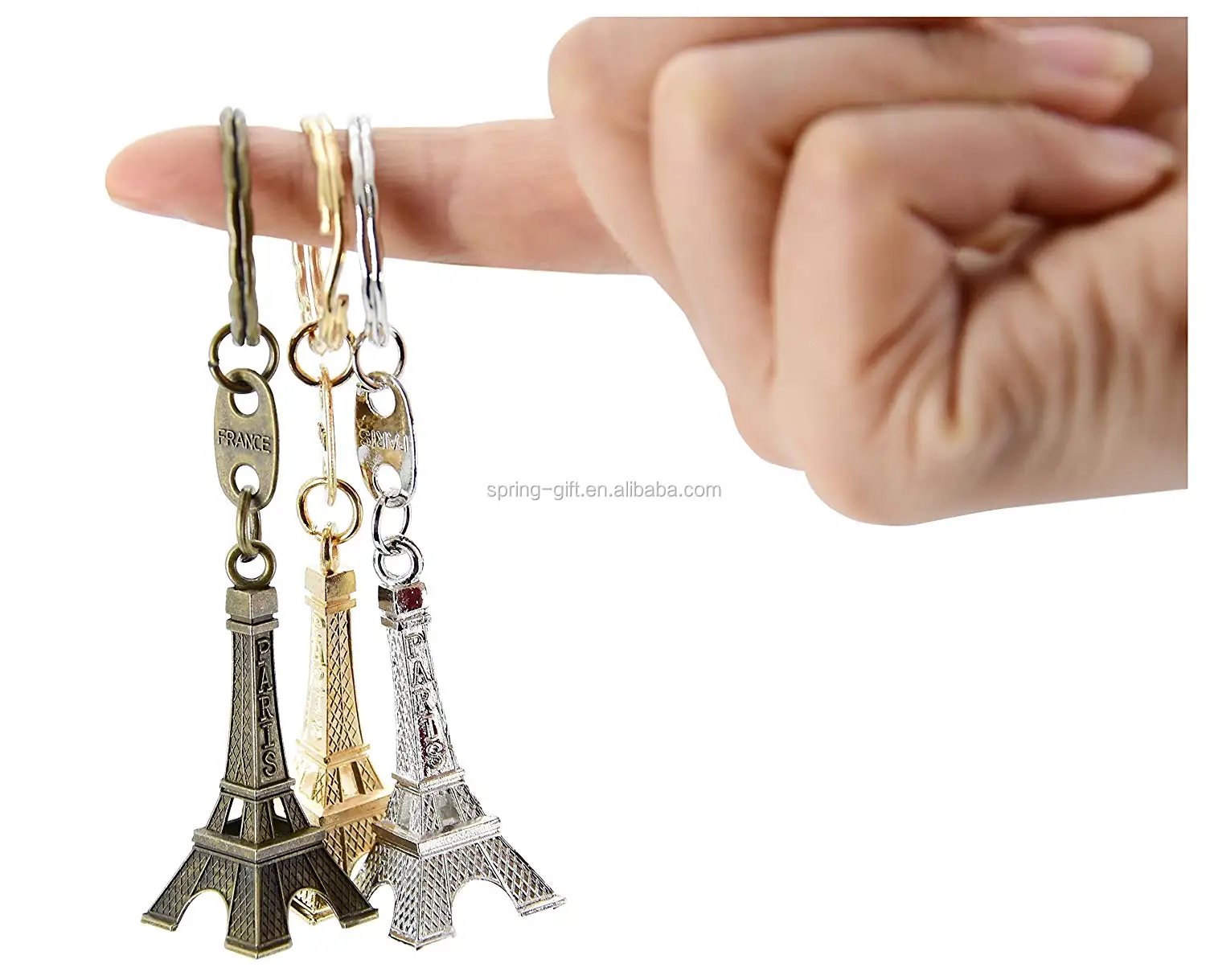 Nice Metal Paris Gift Key Ring Eiffel Tower Zinc Keychain 3d France ...