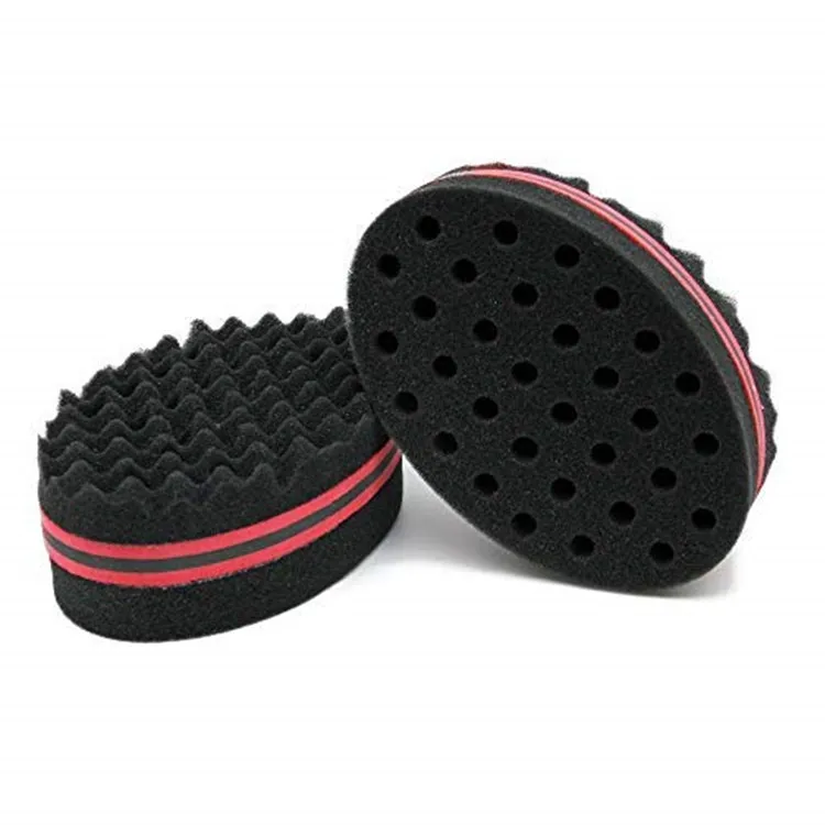 Magic Double Sides Twists Hair Sponge Curling Multi Hole
