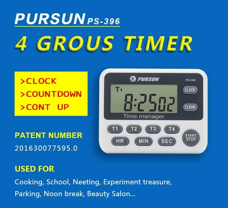 Pursun Ps-396 4 Channel Countdown Digital Timer - Buy Digital Timer ...