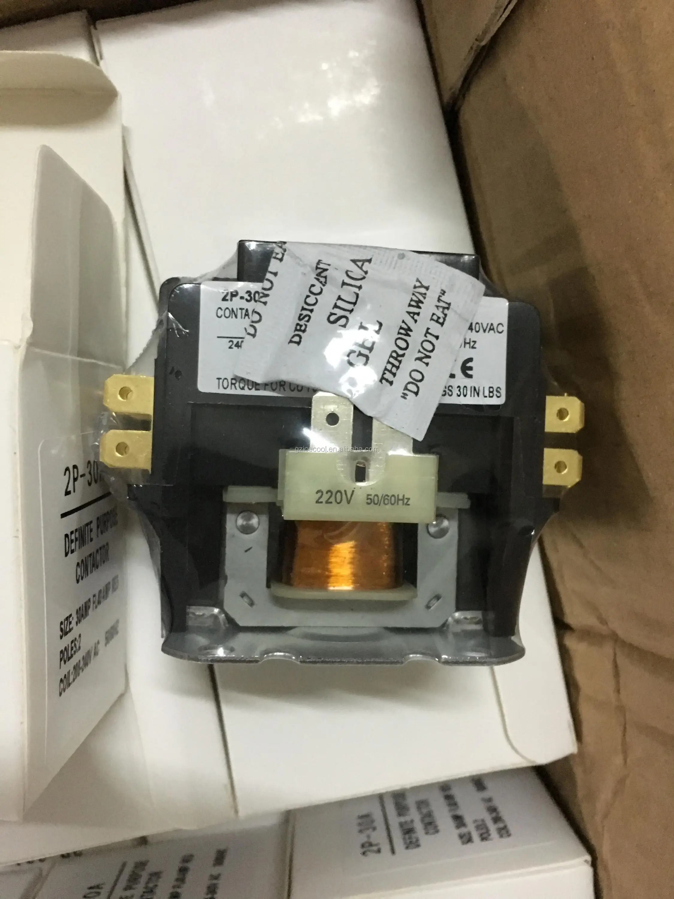 Cheap 208-240vac 50/60hz Single Phase 2 Pole 30A Contactor