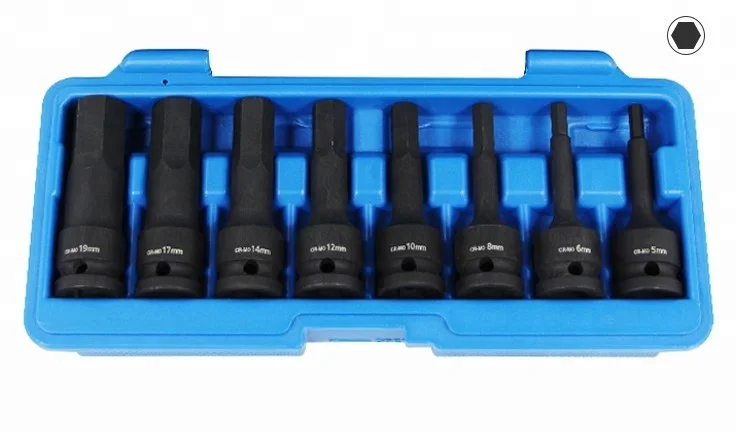 Taiwan 8pcs 1/2" Spline Polydrive Hex Torx Impact Socket Bit Set - Buy ...