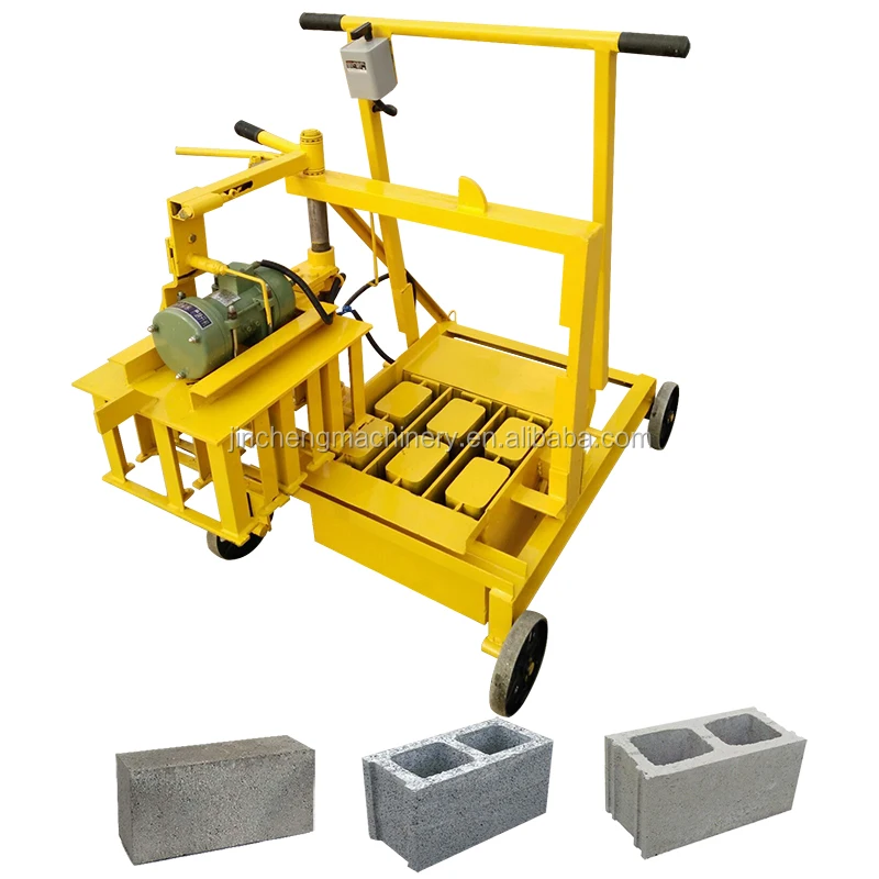 QMR2-45 Simple mobile cement block making machine Products from Junan ...