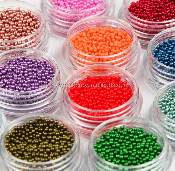 Crystal Caviar Beads For Nails Art Decoration 3d Micro Bead Ab Glitter ...