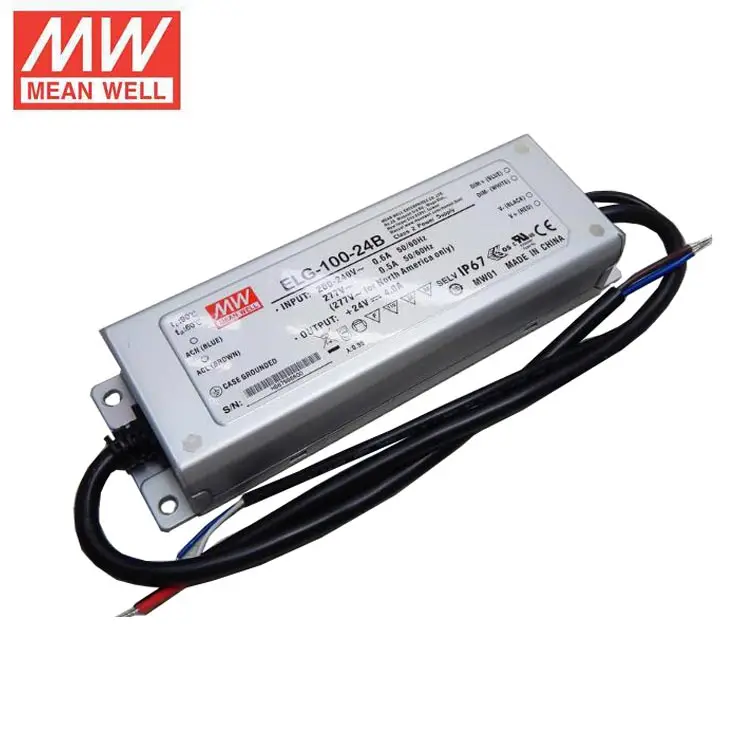 Mean Well Elg-100-24b 80w 96watt 24v 4a 100w 0-10v Pwm Led Dimmable Driver - Buy Led Dimmable ...