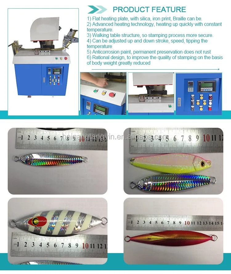 Multipurpose Fishing Lure Hot Foil Stamping Machine - Buy Fishing Lure ...